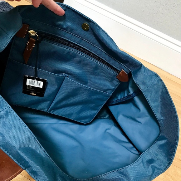 Frye | Bags | New Frye Ivy Nylon Tote Bag Peacock Blue | Poshmark